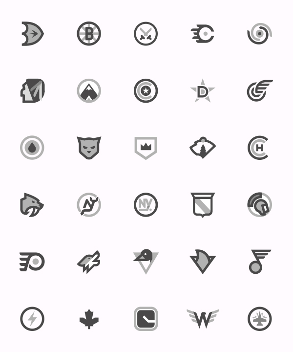 Minimalist NHL logos | Baboon